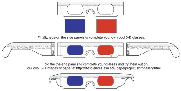 The Simple Life: Make Your Own 3-D Paper Glasses