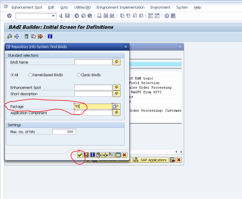 Procedure to find out the BADI definition and Implementation of BADI