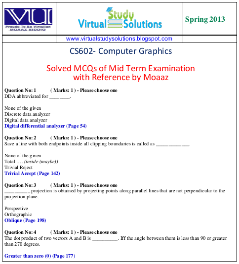 CS602 Midterm Subjective Solved With Reference by Moaaz | Virtual Study ... CS602 Midterm Subjective Solved With Reference by Moaaz | Virtual Study ...