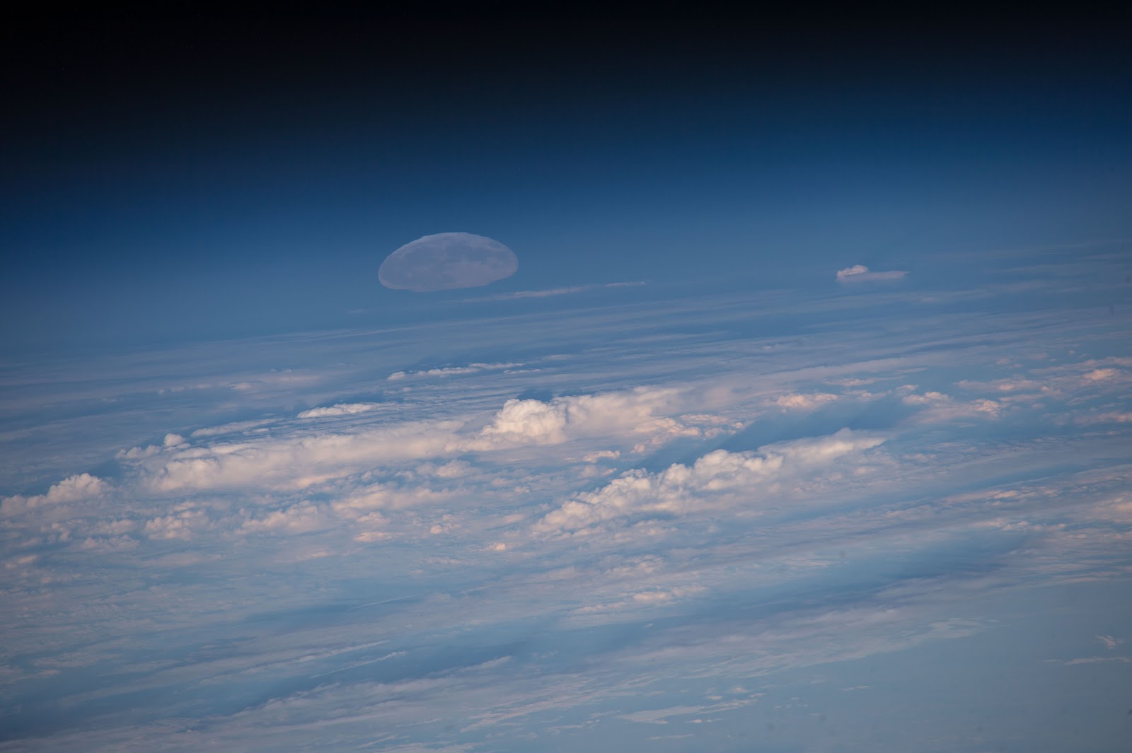 Moonrise seen from the International Space Station | Earth Blog