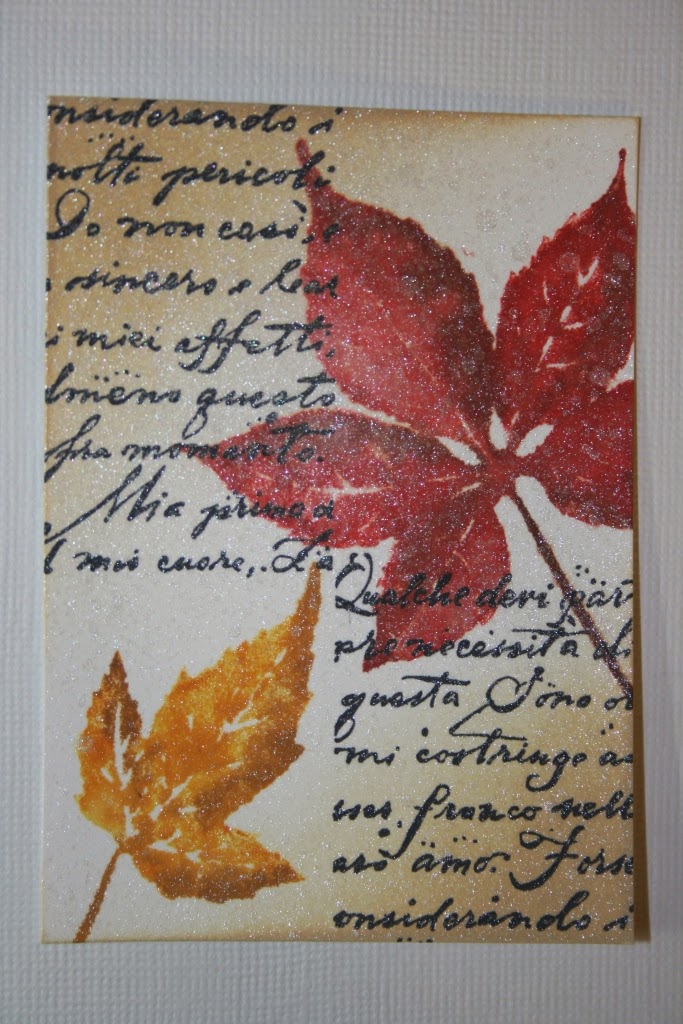 My Craft World: ATC Exchange - Fall Leaves