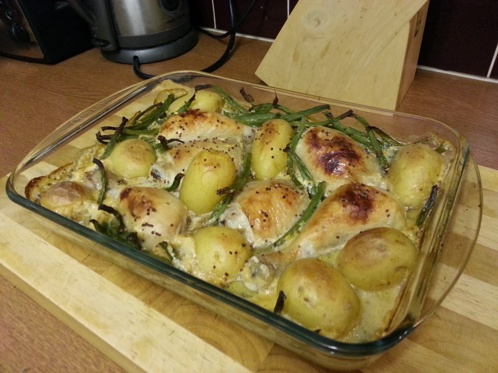 Week 3: One Pot - Honey, Mustard & Crème Fraiche Baked Chicken : r ...