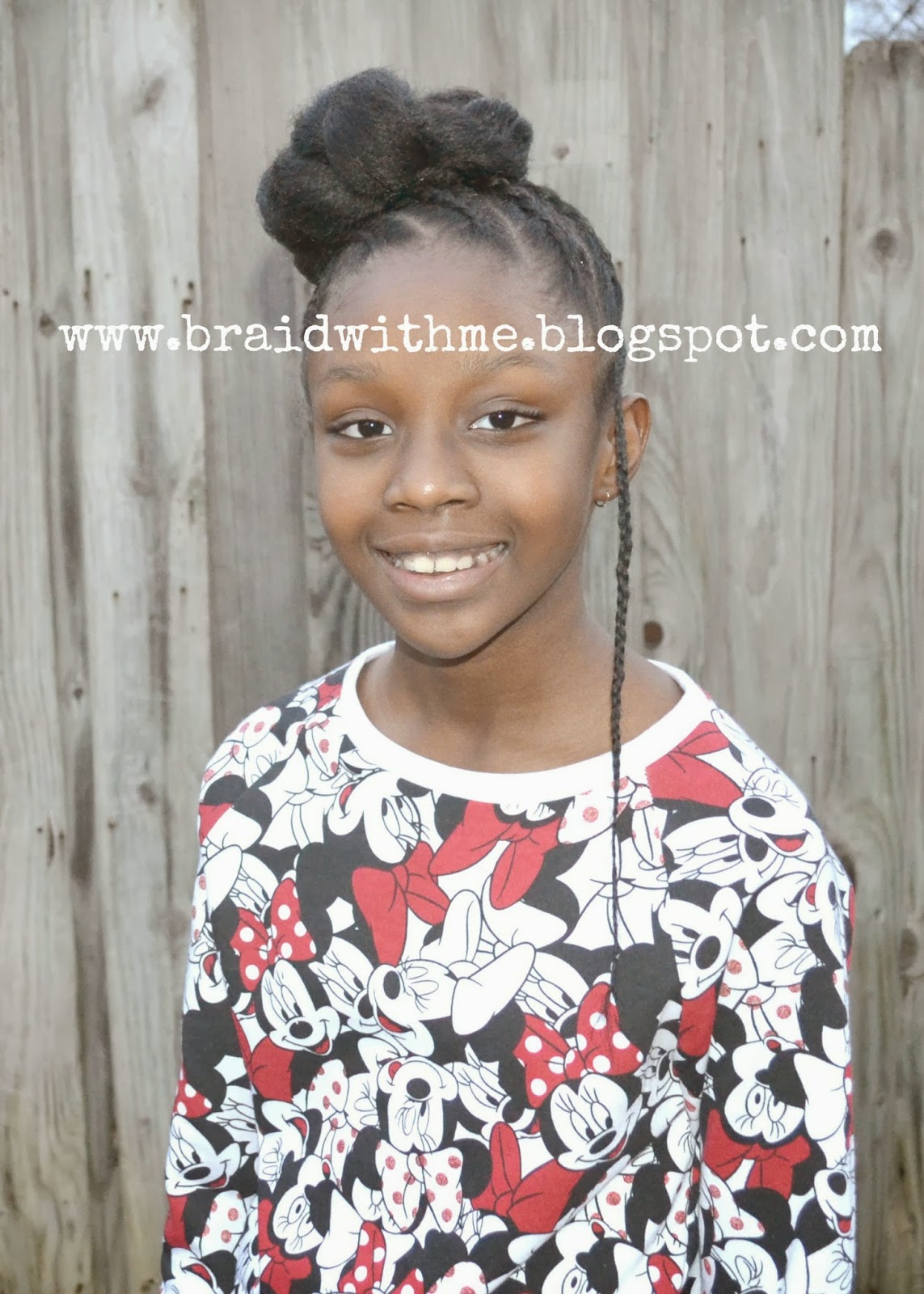 Braid with Me: A Natural Hair "Hair" Bow - Minnie Mouse Style