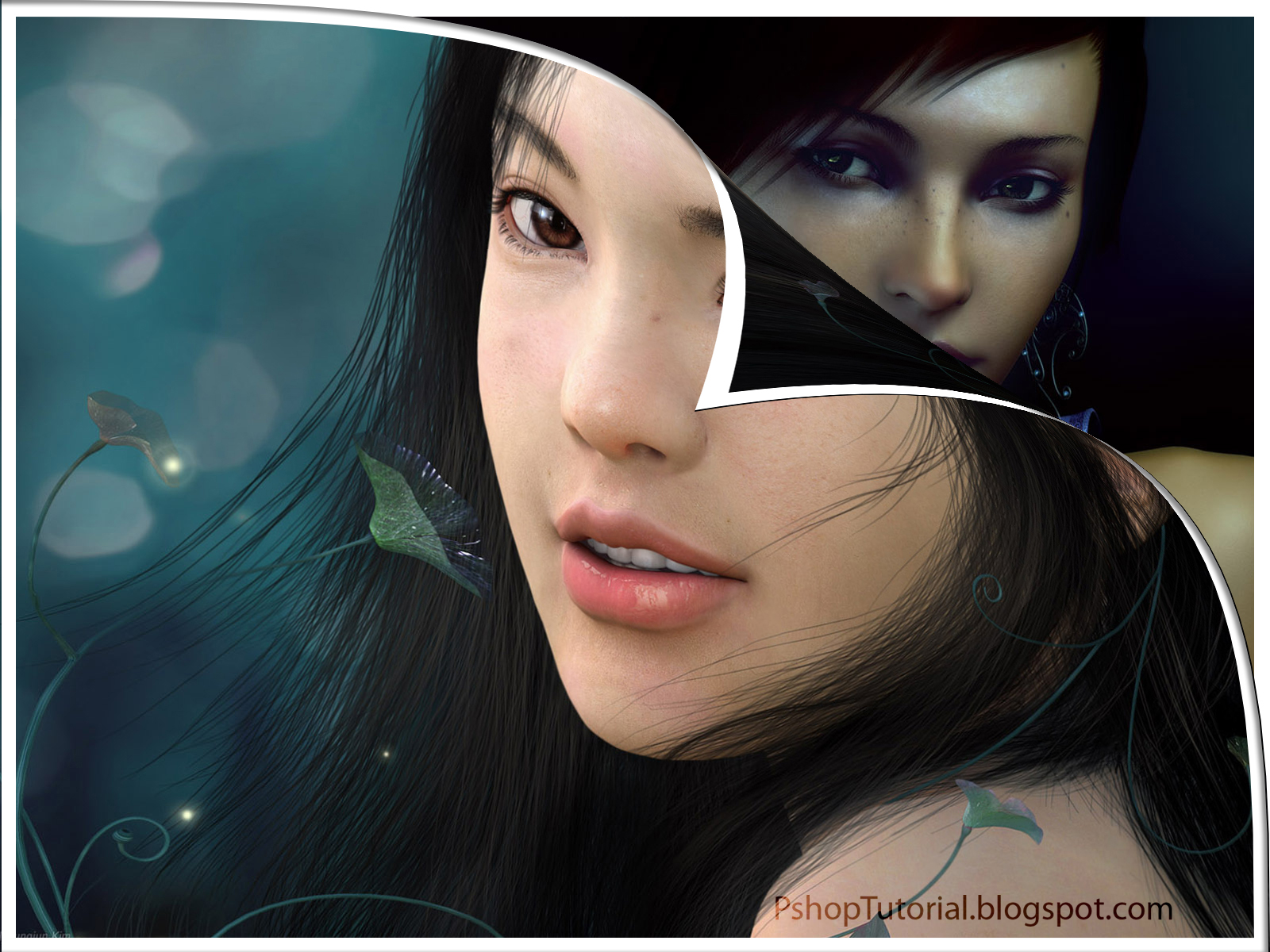 Apply Page Curl Effect On Images Using Photoshop ~ Photoshop Tutorial