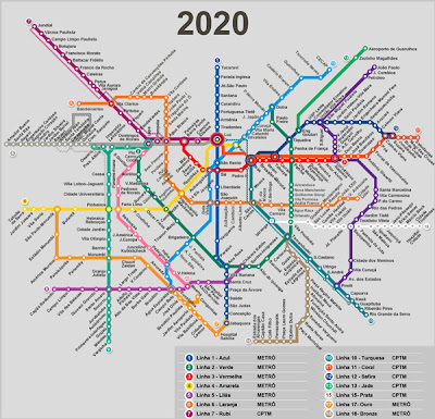 Inside São Paulo: Have a look at the Sao Paulo Subway project until 2020