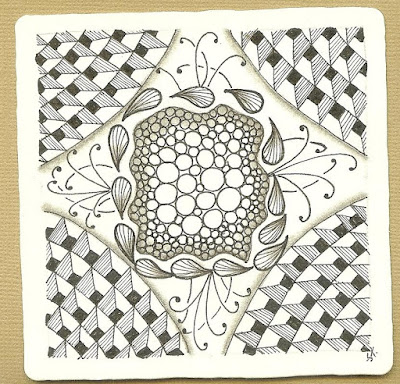 Tickled To Tangle: "It's a String Thing" #172 Tiles