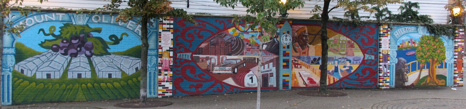 Pittsburgh Murals and Public Art: Mt Oliver Hilltop Community Mural by ...