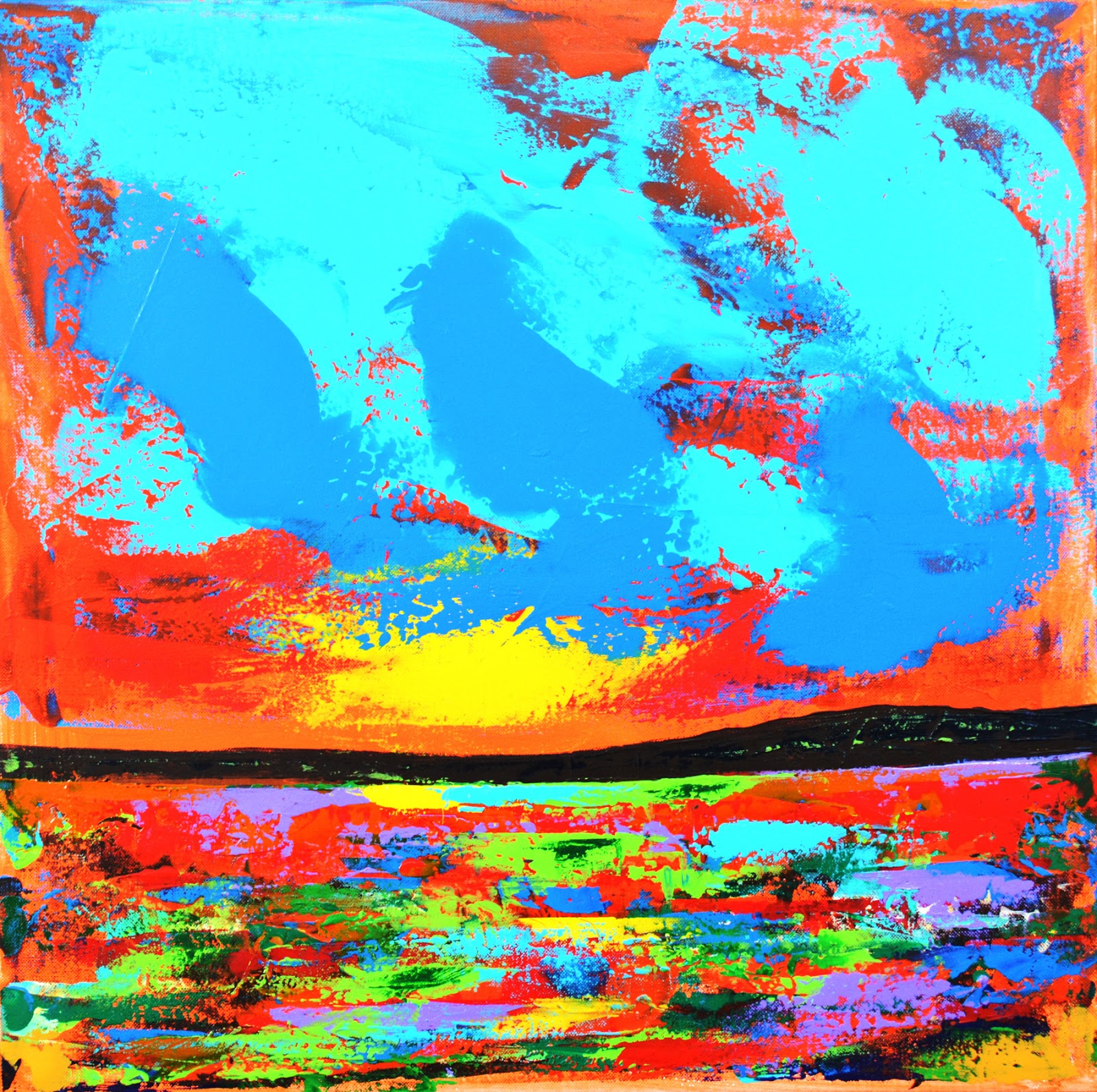 Julian Espinal Art Project: Noel Ortiz: Abstract landscapes & Faces