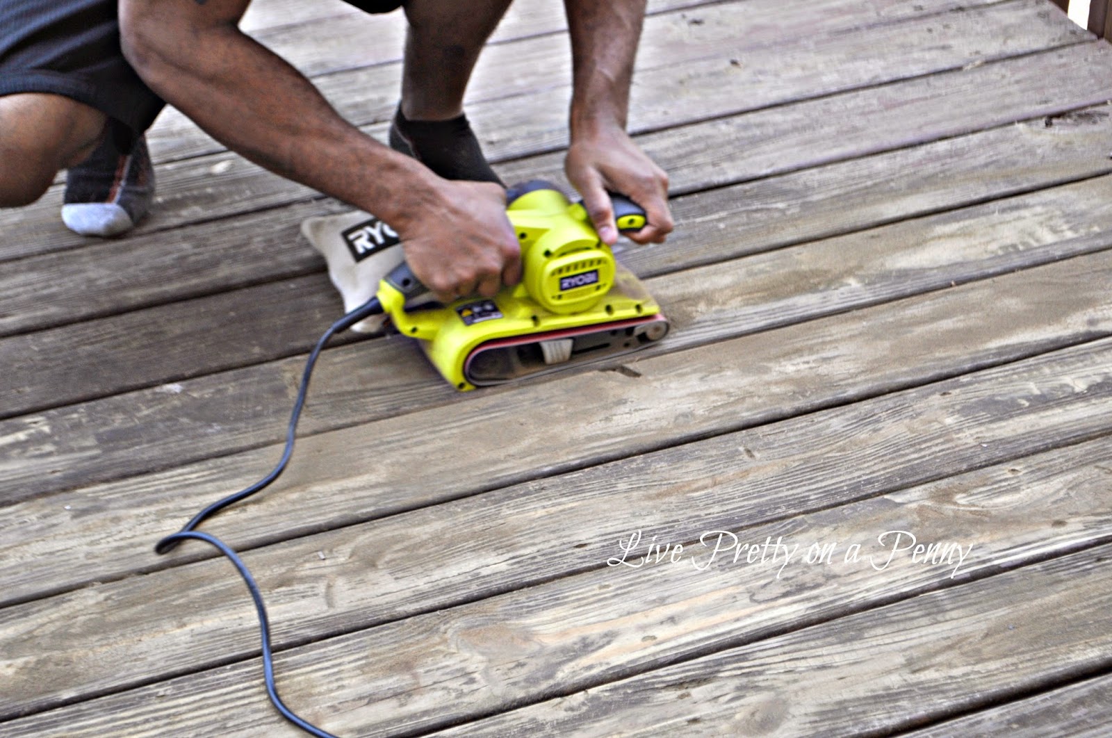 DIY Deck Staining - Live Pretty on a Penny