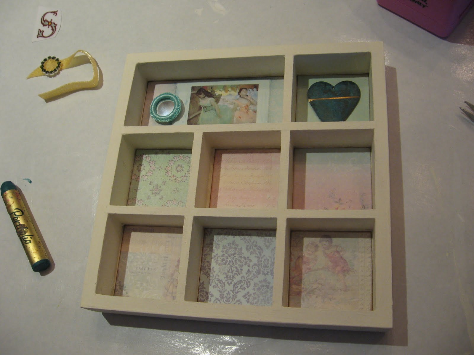 altered book studio.....: Mini Shadow Box Play Date