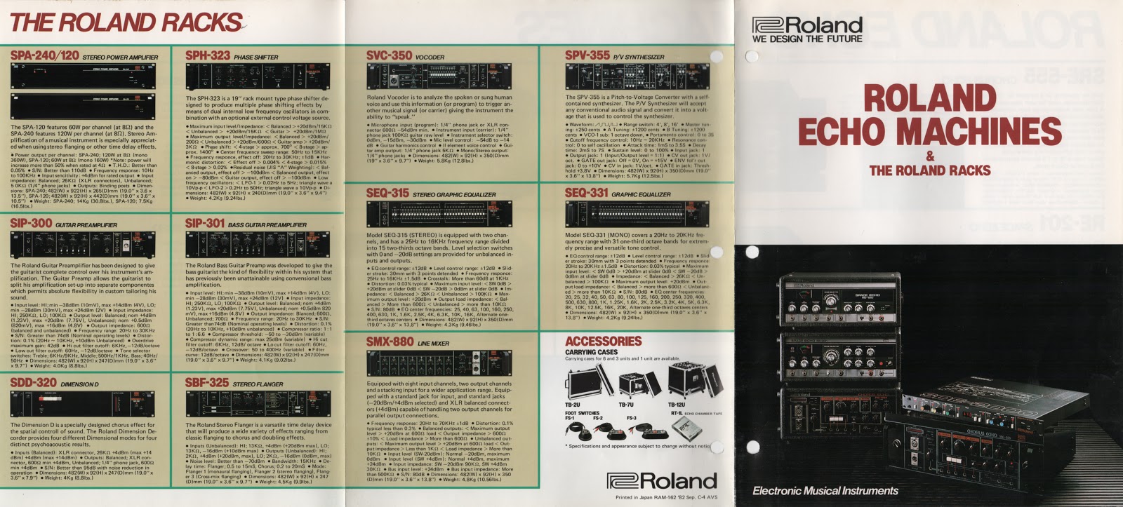 MATRIXSYNTH: Roland Echo Machines - Product Sheet Brochure