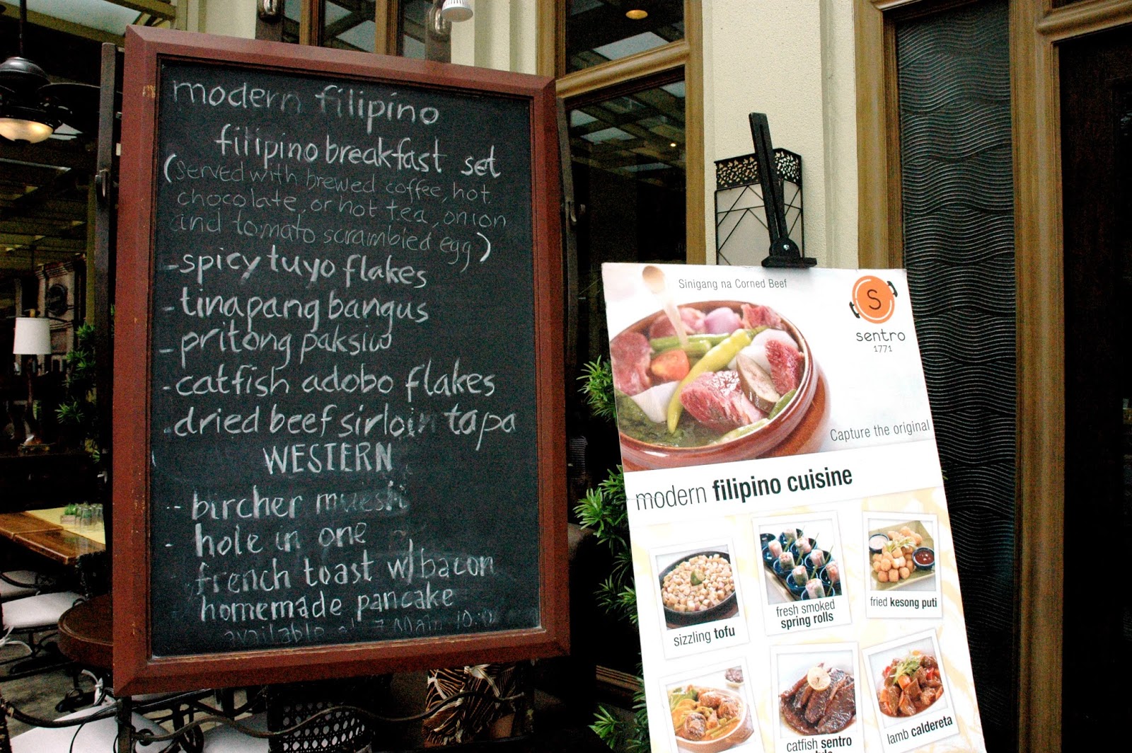 DUDE FOR FOOD: Breakfast at Sentro 1771