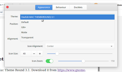 XFCE + Global Menu + Capitaine Theme Pack