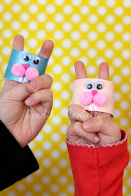 Reading Confetti: Bunny Finger Puppets