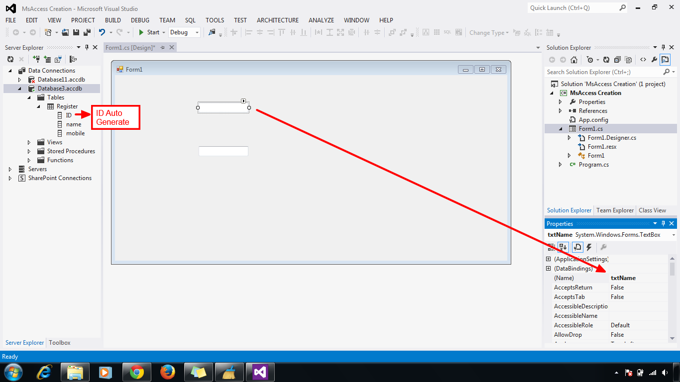 Step By Step MsAccess DataBase Connection To Visual Studio 2012 Using OleDb Connection in C#.Net ...