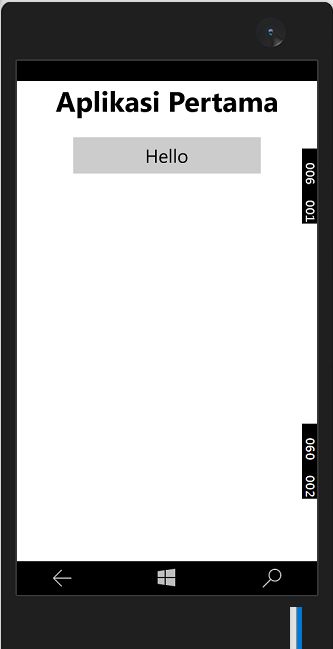 Windows 10 Universal App : Hello World - Tutorial Koding