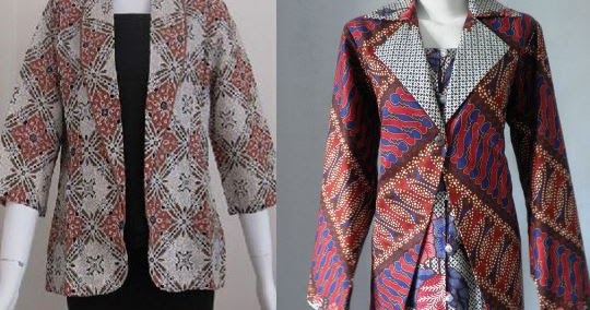 Top Baru 51+ Contoh Desain Blazer Batik Wanita