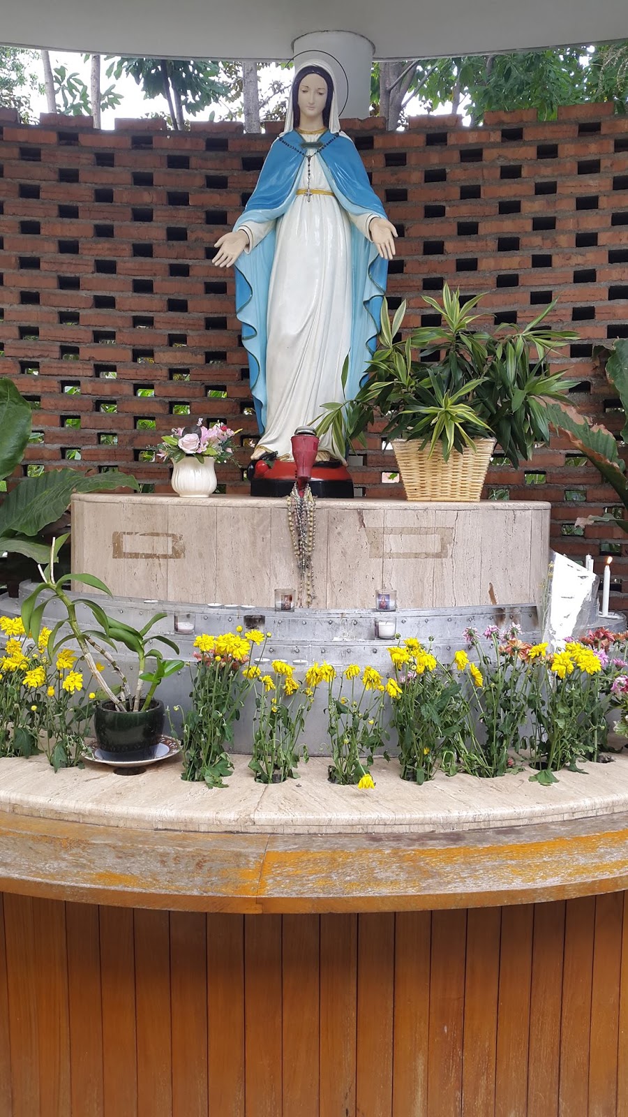 Gua Maria Gereja Katolik St. Bonaventura, Pulomas, Jakarta Timur | Per ...