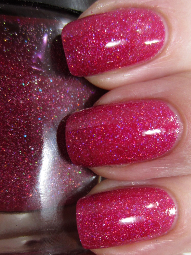 Ida Pie: My Red Prismatic Glitter Franken
