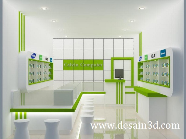 Jasa gambar interior ruko toko handphone dan cuci cetak foto - DESAIN RUKO