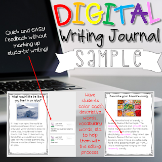 Digital Writing Journals: FREEBIE Included! | Virginia is for Teachers