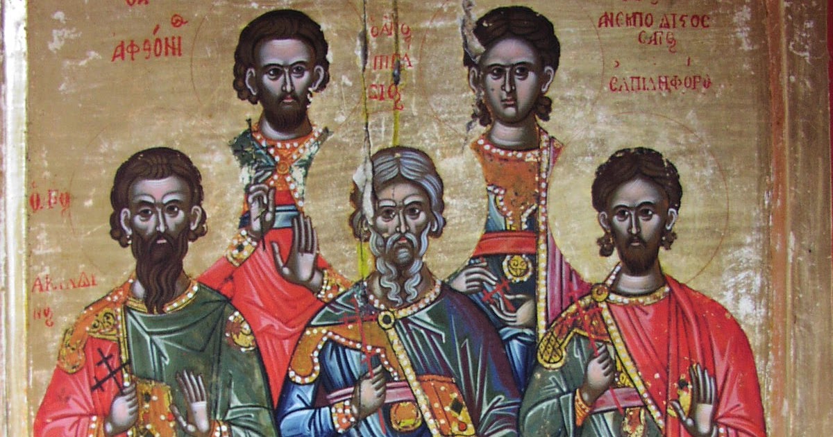 ORTHODOX CHRISTIANITY THEN AND NOW: Holy Martyrs Akindynos, Aphthonios ...