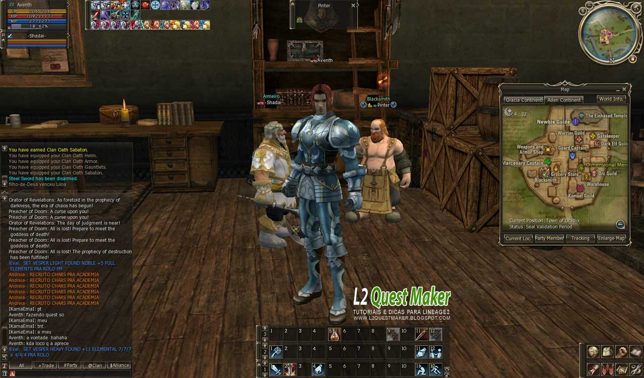 Quest Set Clan Oath Blood ~ L2 Quest Maker