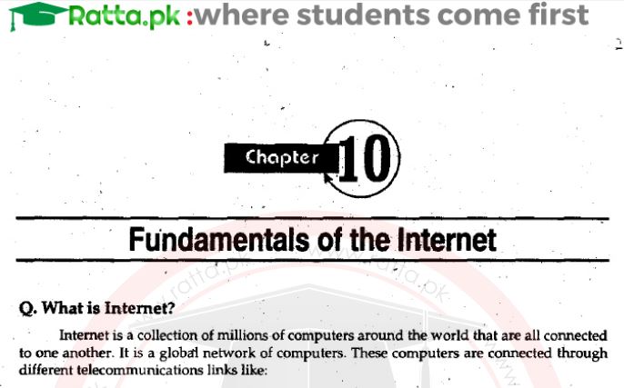 1st Year Computer Science Chapter 10 Notes pdf - ICS Part 1 - Ratta.pk