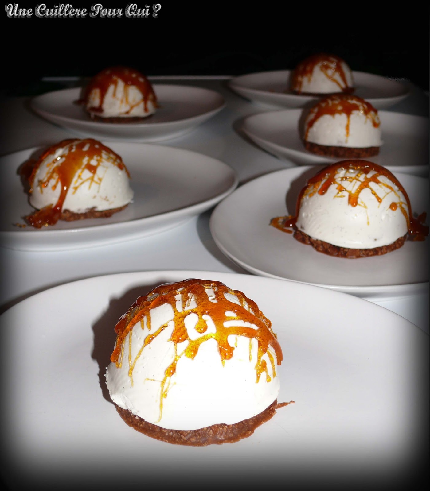 Une Cuillère Pour Qui?: Demi-Sphères Vanille Caramel façon Lignac