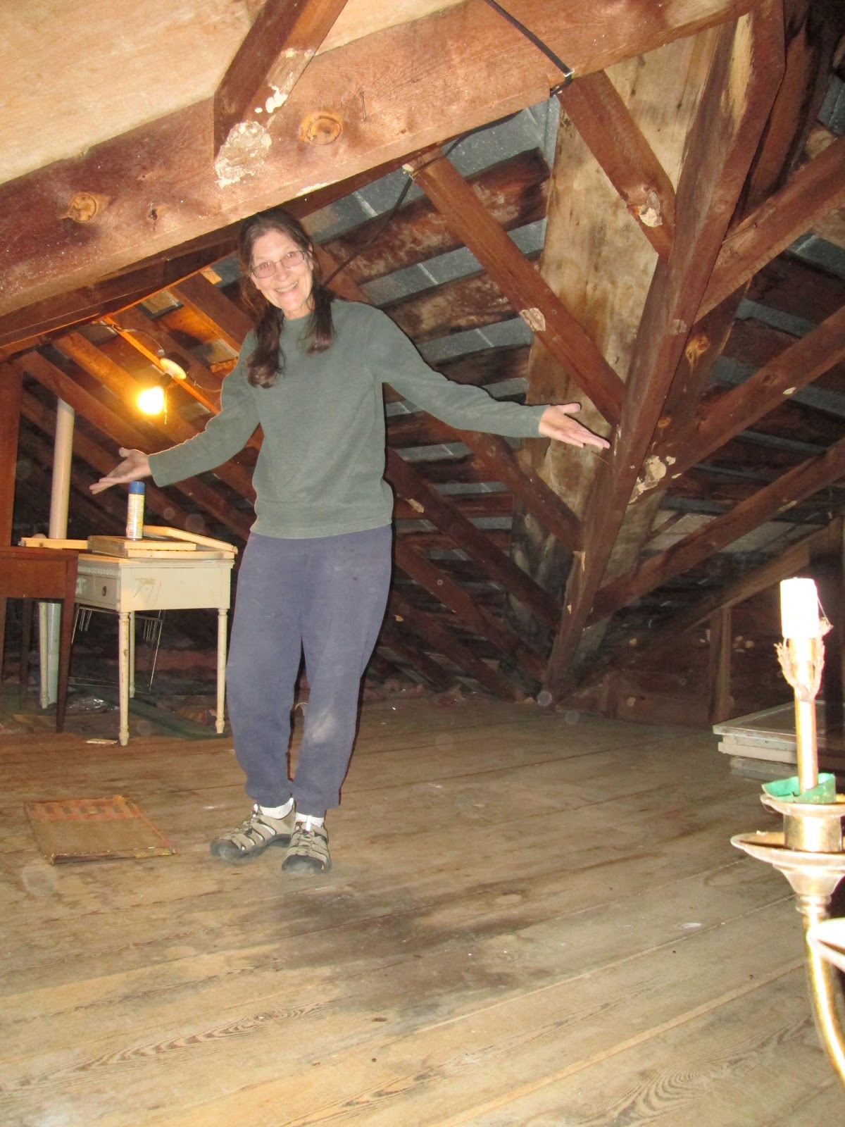 unapologetically me: Demo Round 2 and Attic Clean out