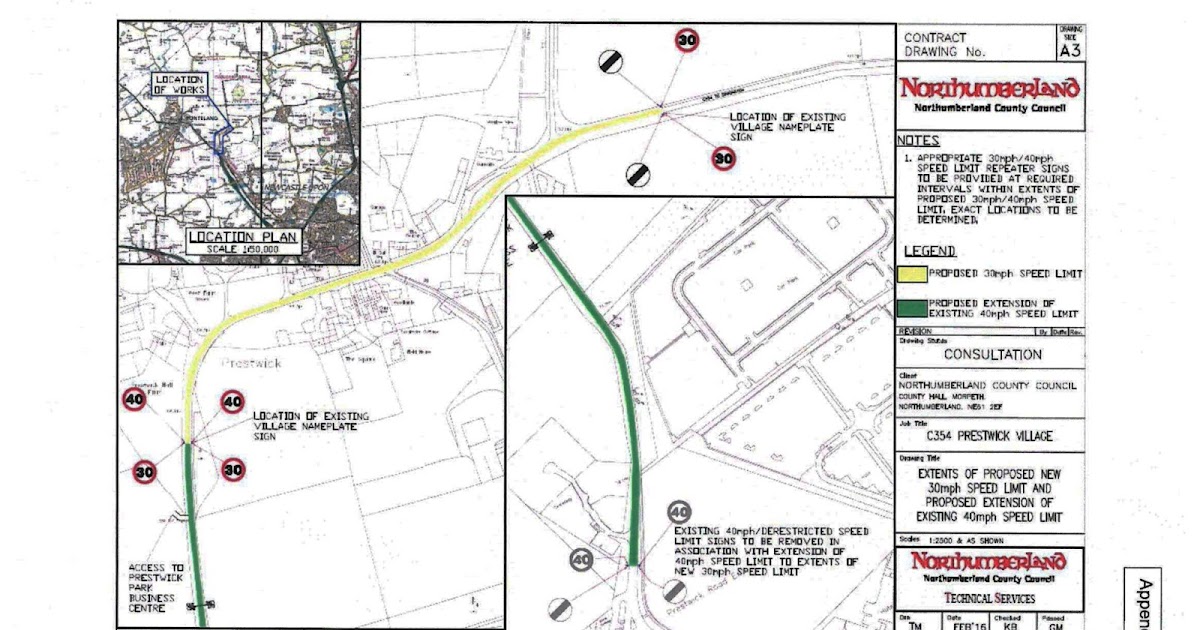 Prestwick, A Northumberland Mining Village: Prestwick to get 30MPH ...