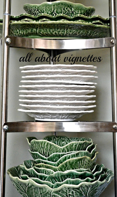 All About Vignettes: Easter Means Lettuce Leaf Plates