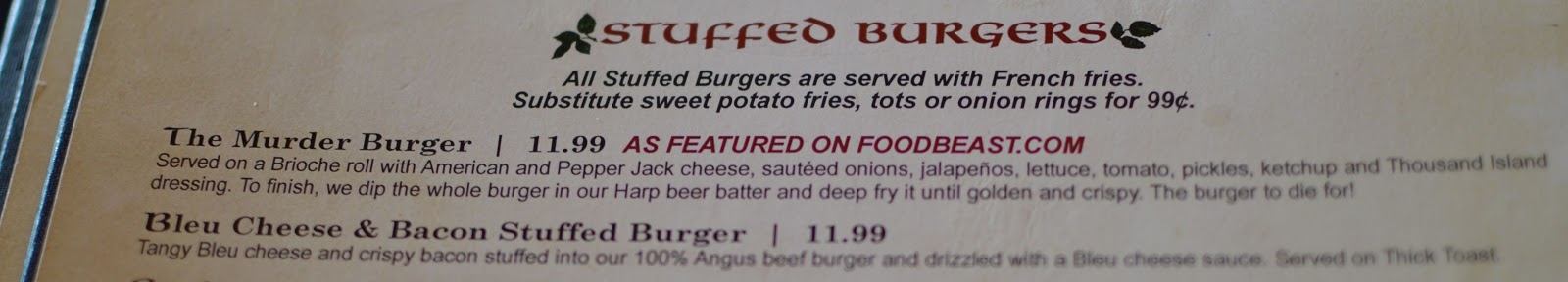 Burgers and Brews Food Reviews: 2013
