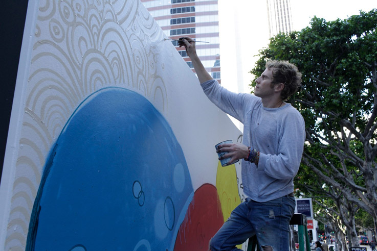 MELROSEandFAIRFAX: Gregory Siff Paints The Standard LA