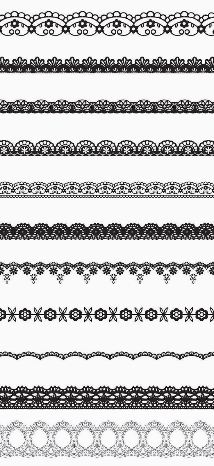 Imprimolandia: Lace borders printable