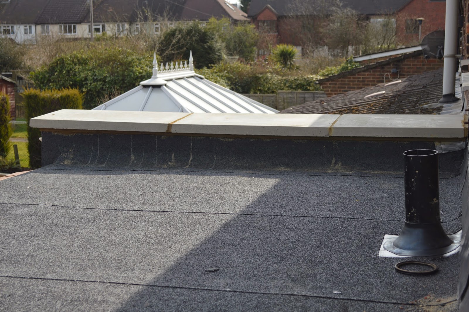 A Single Storey Rear Extension Building Project: Coping stones, gutters ...