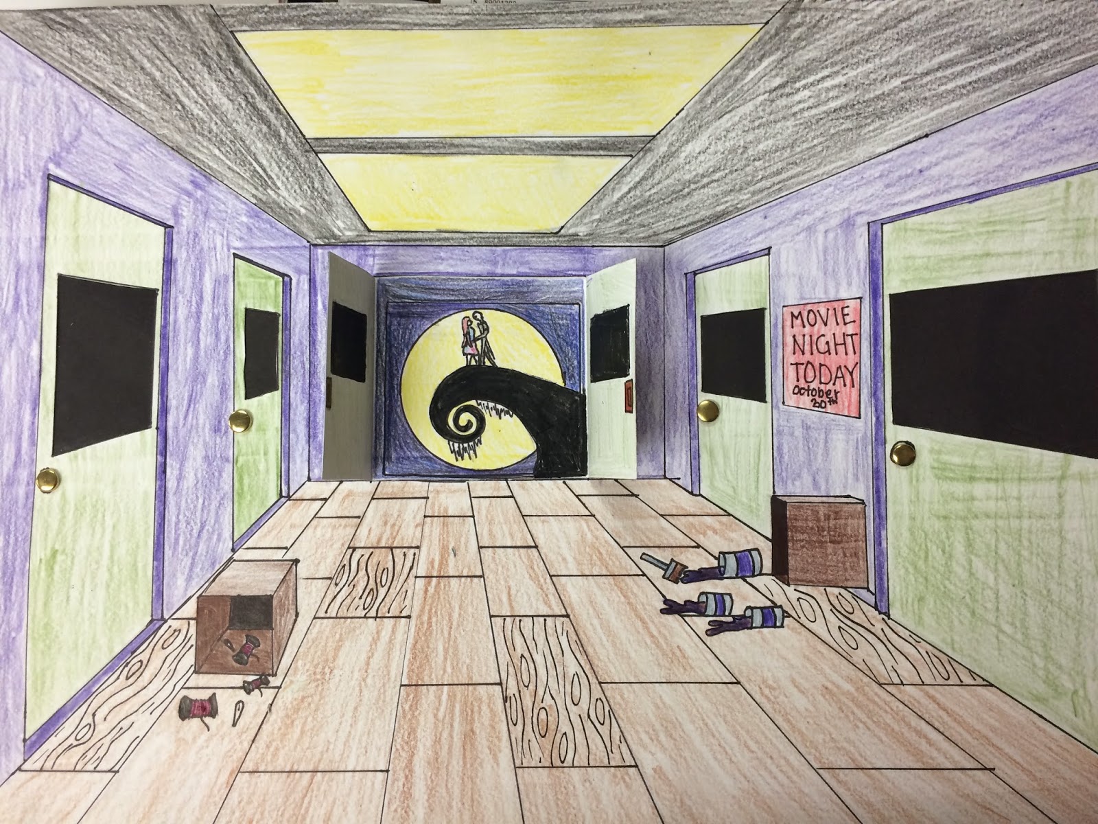 Mrs. Wille's Art Room: Advanced Art 1 point perspective drawings