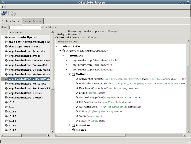 Ian's TechBlog: Dbus Tutorial - Introspection: Figuring Out The Rules