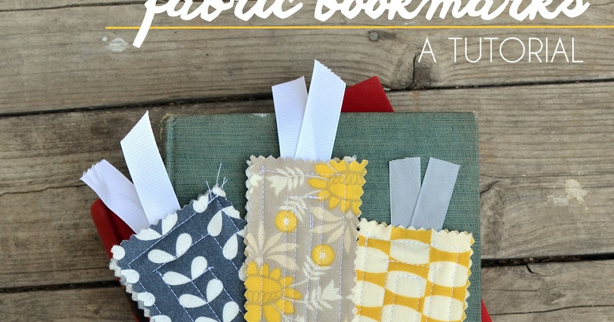 How to Make a Fabric Bookmarks Tutorial >> plus free printable for teacher gift. - Sisters, What!