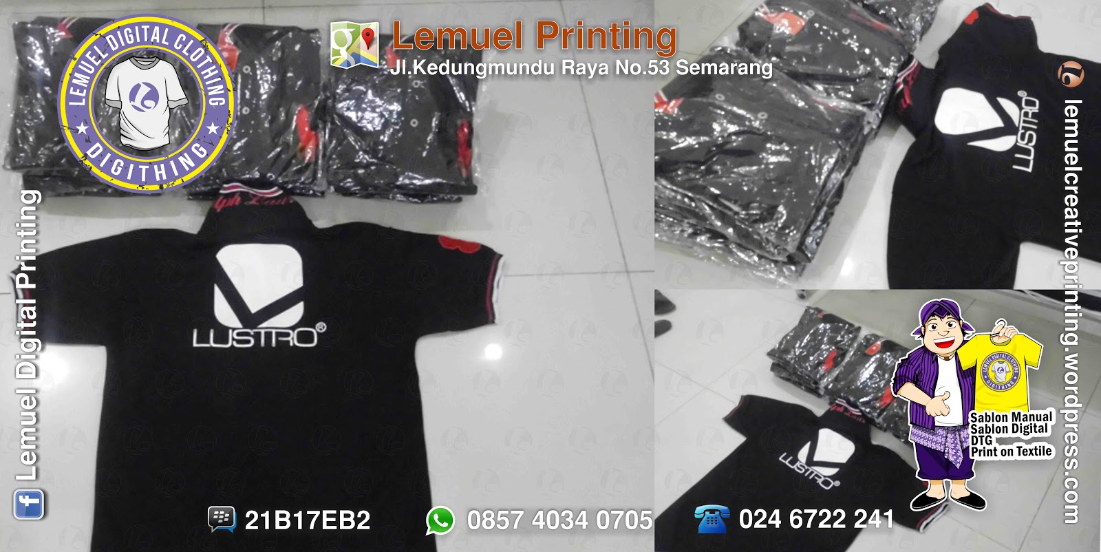 Custom Sablon Digital Kaos Untuk Seragam Usaha Berkualitas by DIGITHING ...