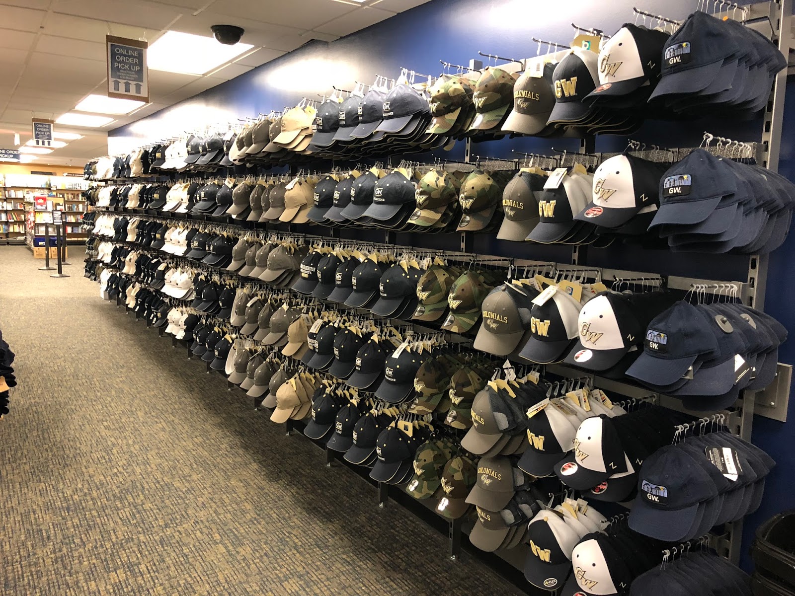 If you like GW hats, get yourself to the campus bookstore