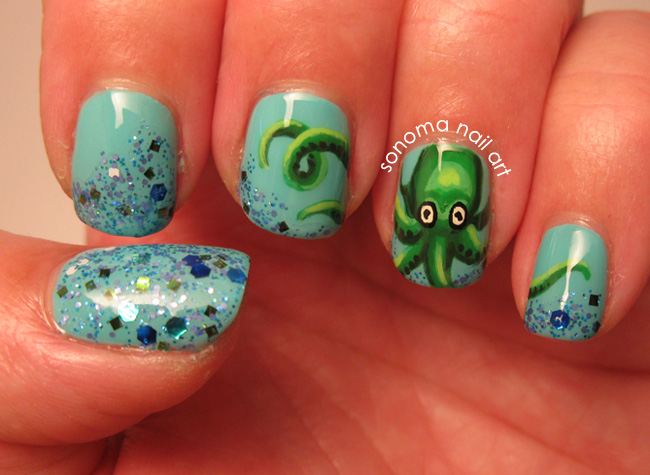 Sonoma Nail Art: 20,000 Leagues Under the Sea