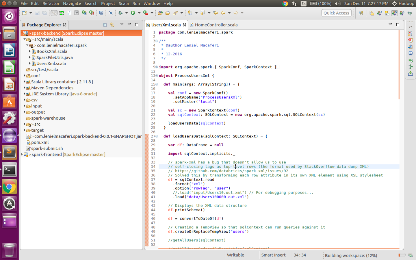 Leniel Maccaferri's blog: Processing Stack Overflow data dump with Apache Spark