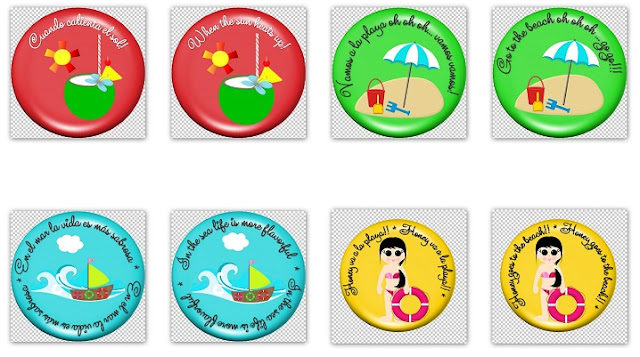 Summer Free Printable Labels, Toppers or Stickers. | Oh My Fiesta For ...