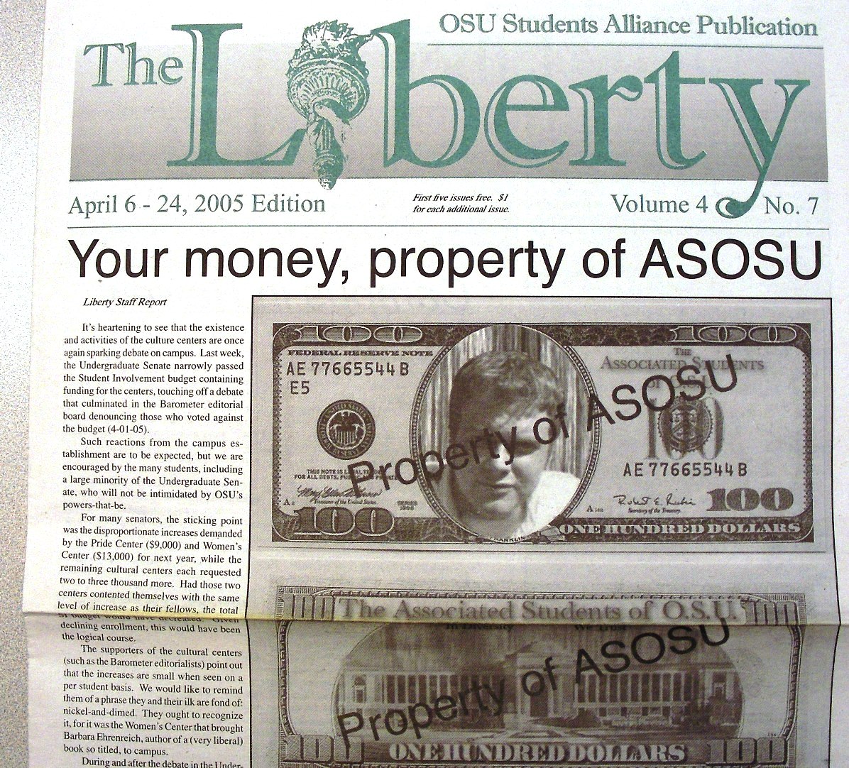 Tom's OSU: Letter on OSU free speech ruling for anti-gay student newspaper
