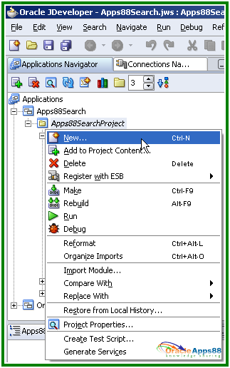 Oracle Applications: Oracle Application Framework (OAF) - Creating Search Page