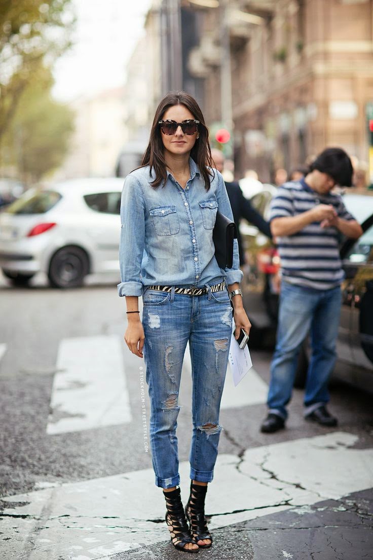 Fashion Inspiration | Street Style: Denim Jeans | Cool Chic Style Fashion