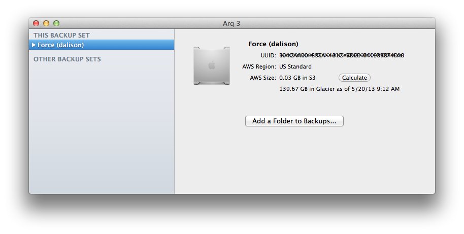 Arq and Glacier - Affordable Mac Cloud Storage
