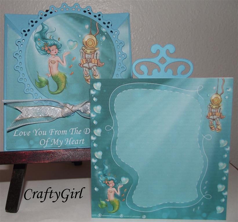 CraftyGirl Cards and Crafts: "Enchanted Ocean" Card