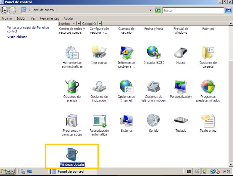 ACTUALIZACIONES DE WINDOWS UPDATE